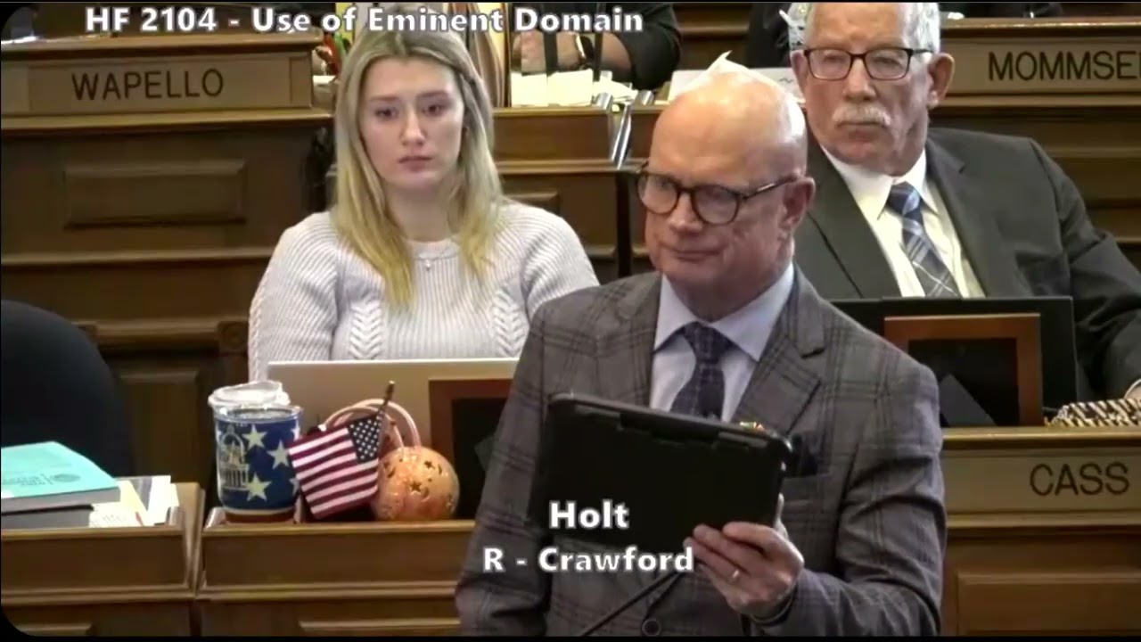 REP. HOLT: Property Taxes & Property Rights - The Iowa Standard